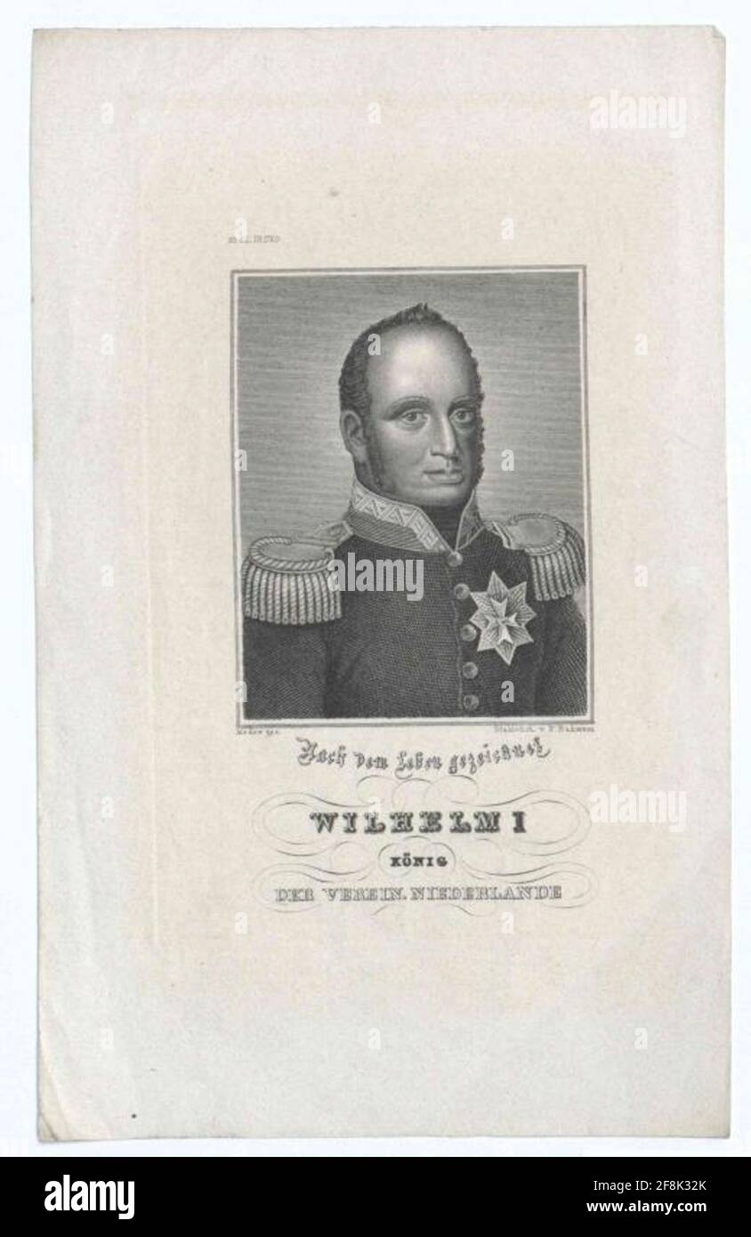 Wilhelm I, King of the Netherlands Stock Photo - Alamy