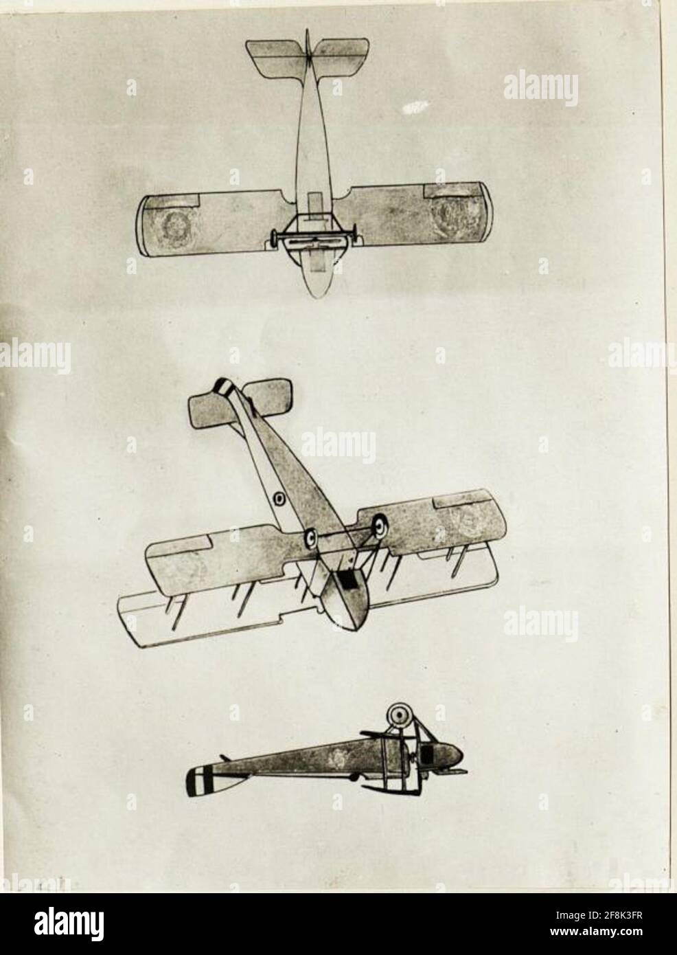 Drawing reproduction of French aircraft Stock Photo - Alamy