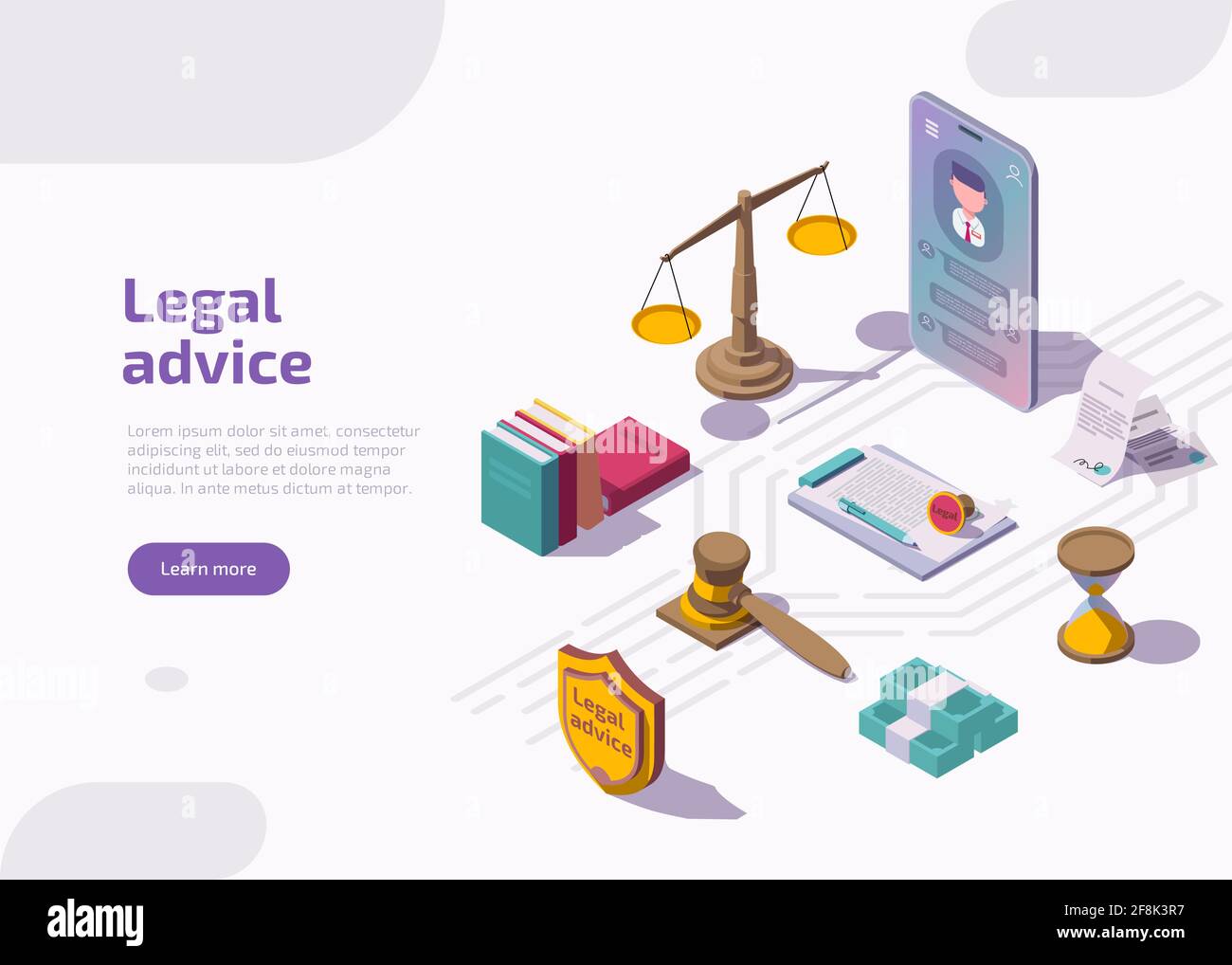 Isometric stamp icon document Stock Vector Images - Alamy