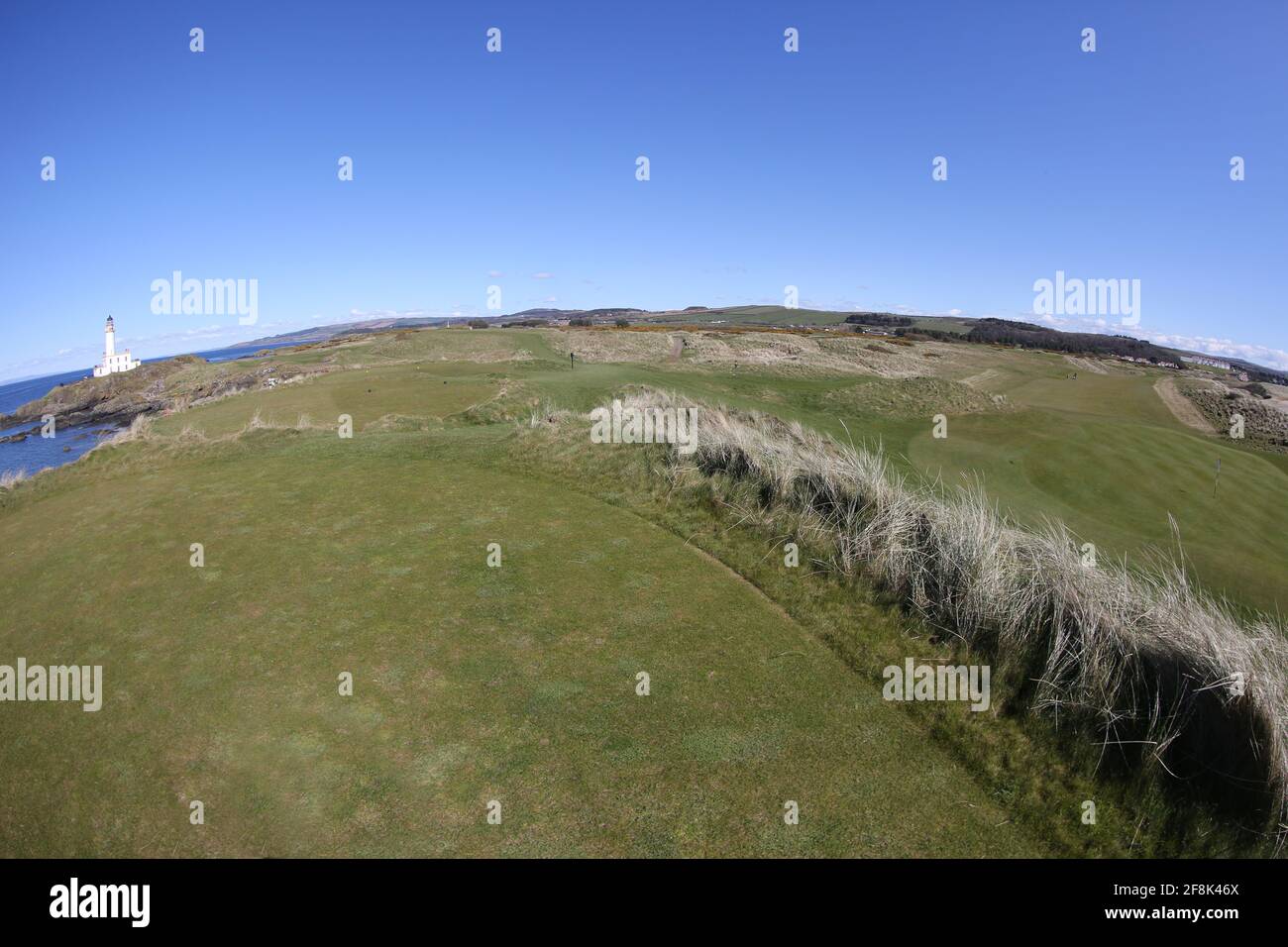 Scotland, Ayrshire Turnberry Ailsa Course 12 April 2021. The 9th Hole ...