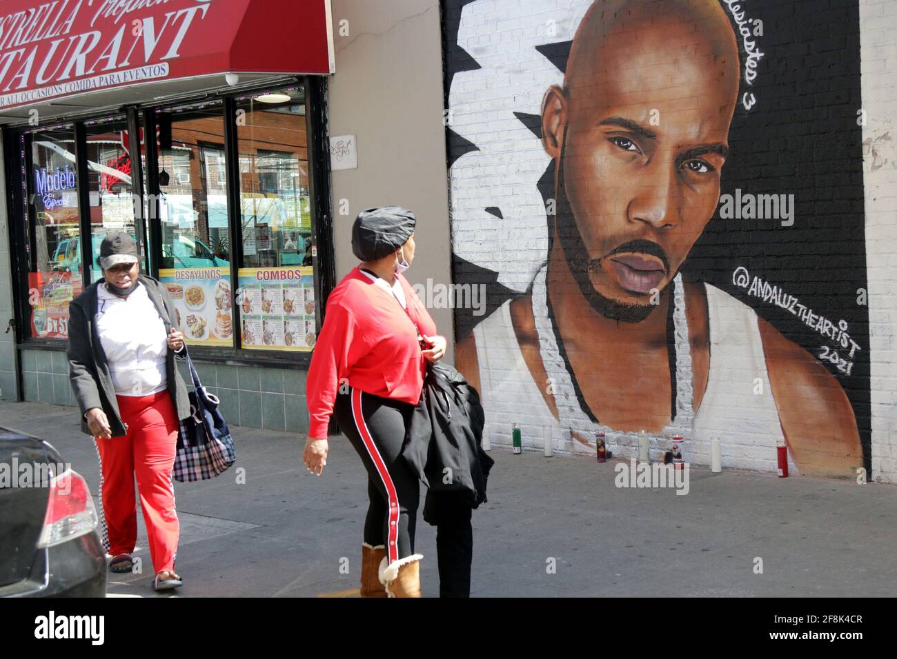 Tribute To Late Rapper DMX In New Mural, New York, NY USA Stock Photo ...