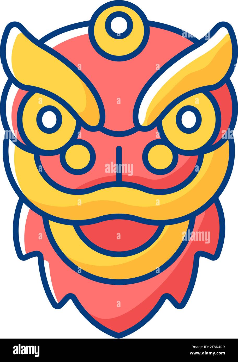 Dragon dance RGB color icon Stock Vector Image & Art - Alamy