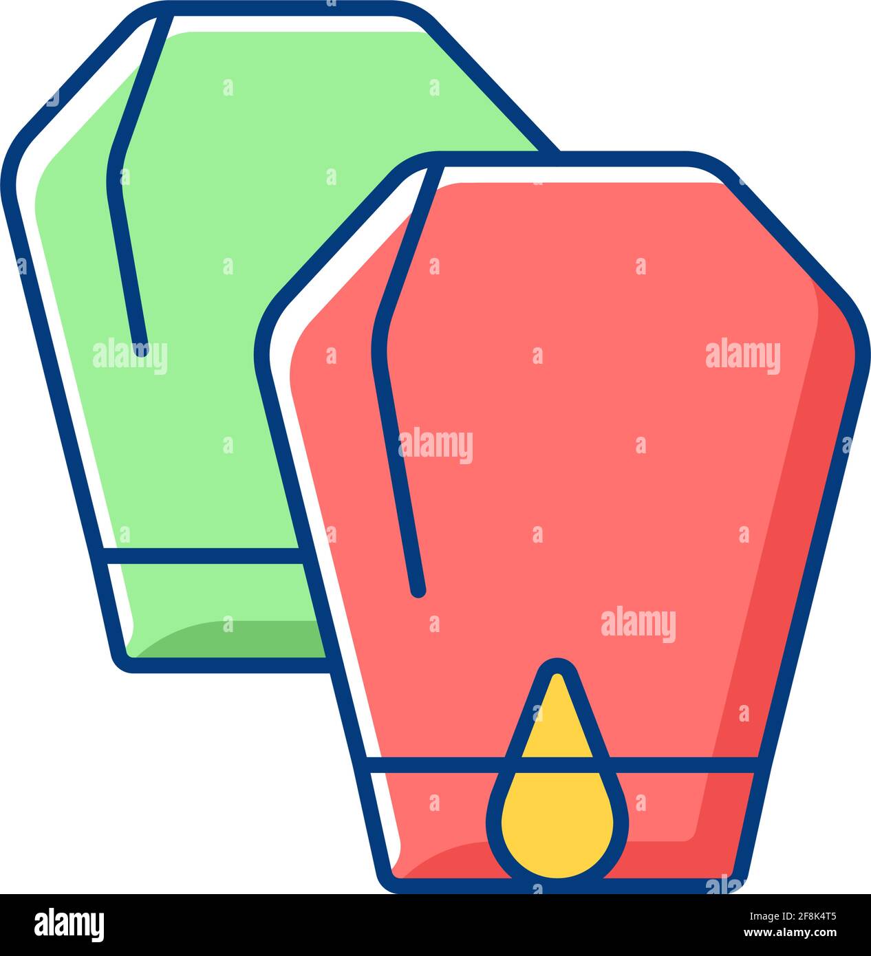 Floating lantern icon cartoon Stock Vector Images - Alamy