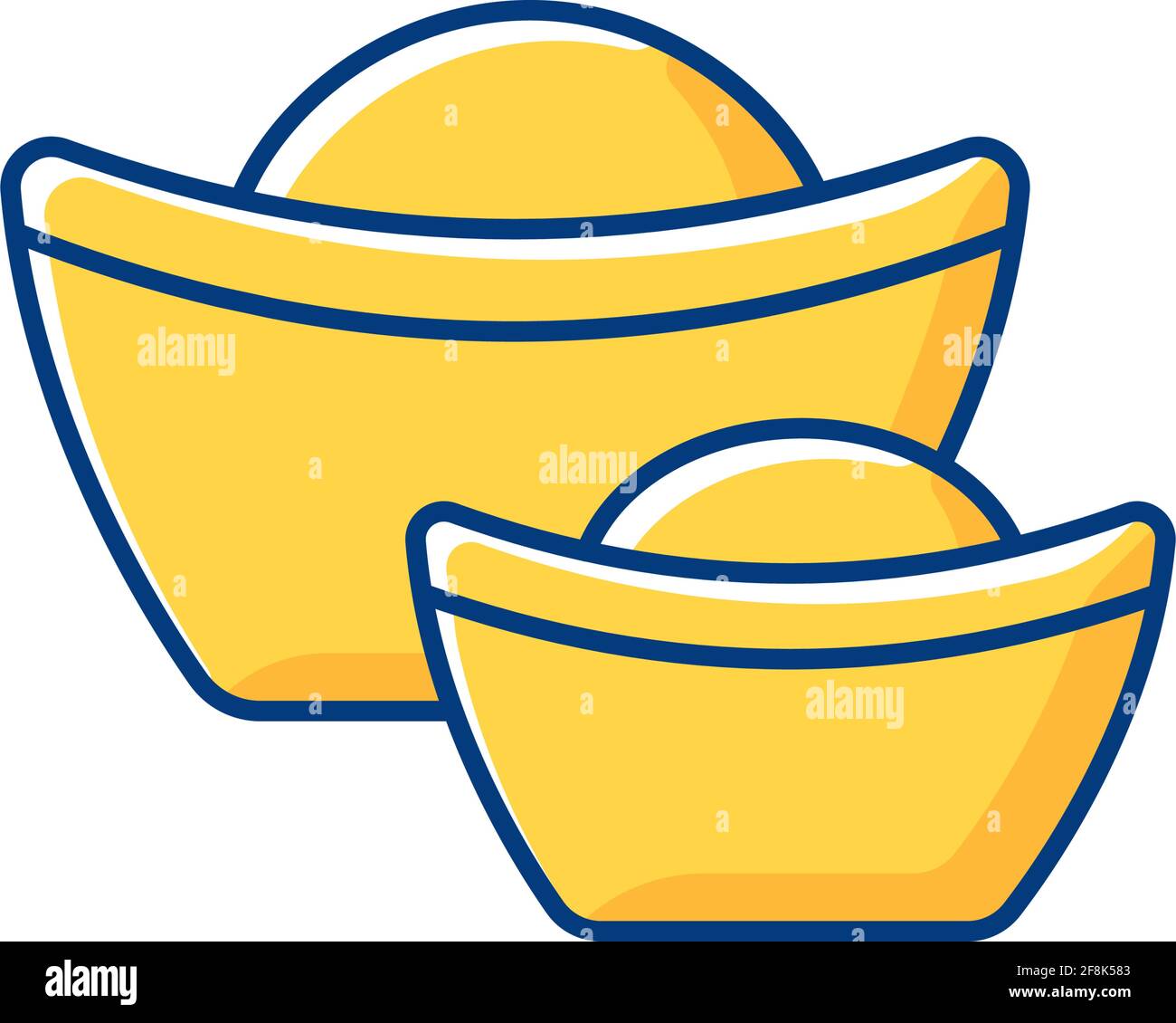 Sycee gold Stock Vector Images - Alamy