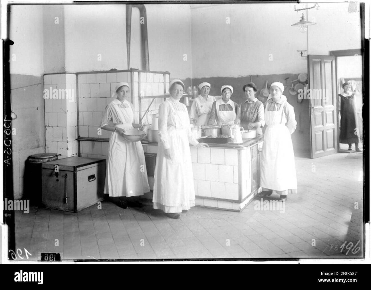 Kitchen at the railway station at Stryj Heidelberg section of the Red ...