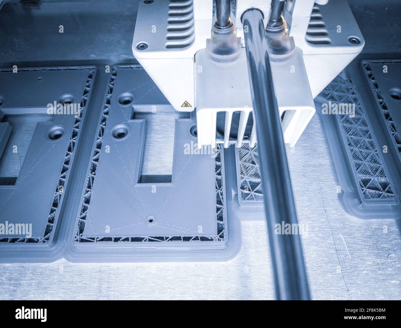 3D printer, printing with plastic wire filament in additive ...