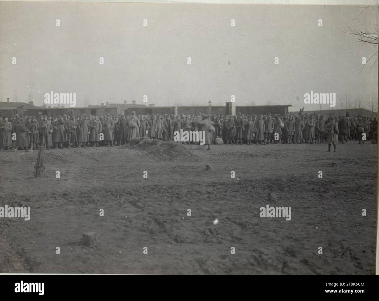 Illustration of prisoners and also returning from captivity soldiers at ...