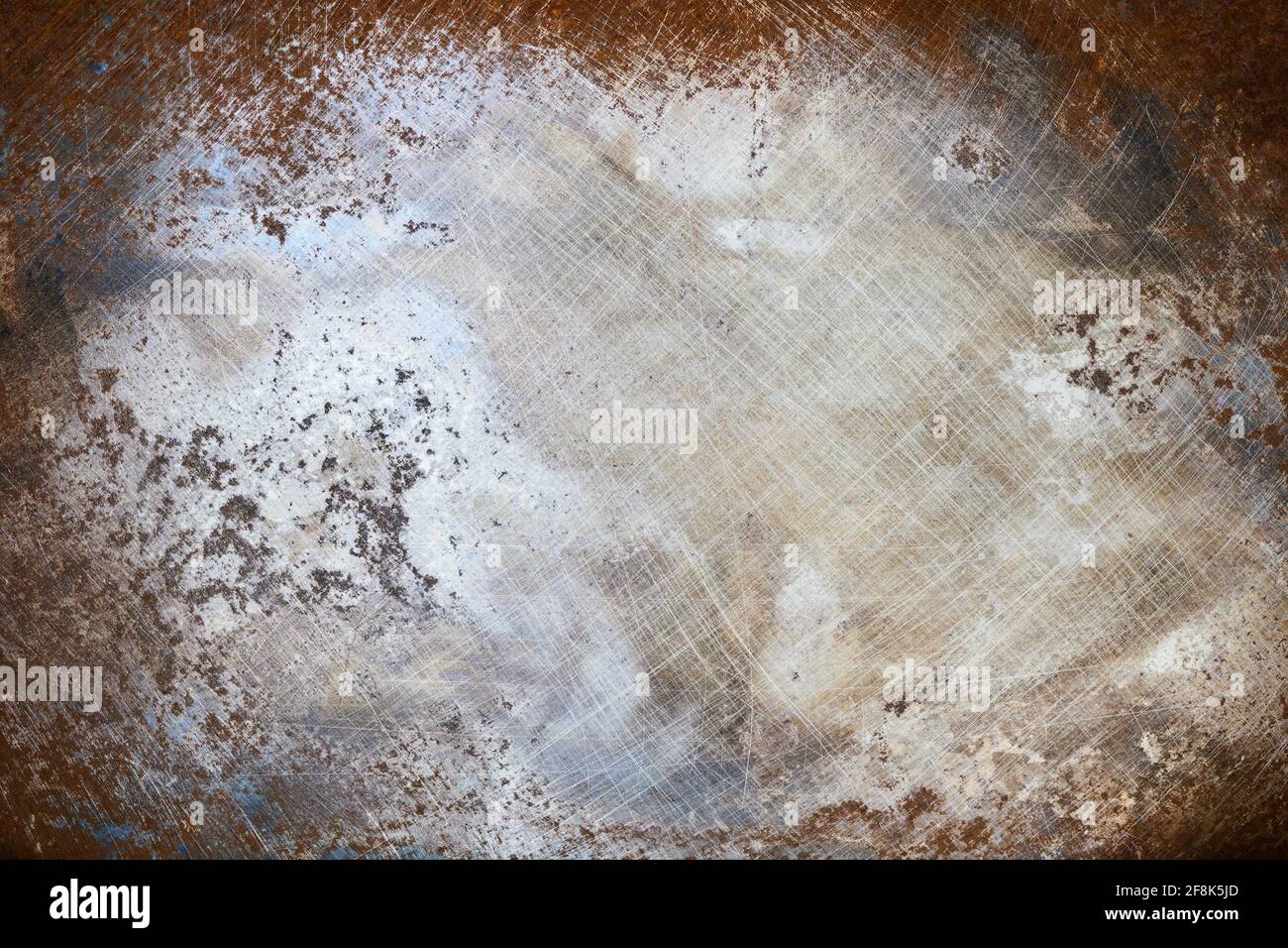 Oxidized rusty metal texture with scratches Stock Photo - Alamy