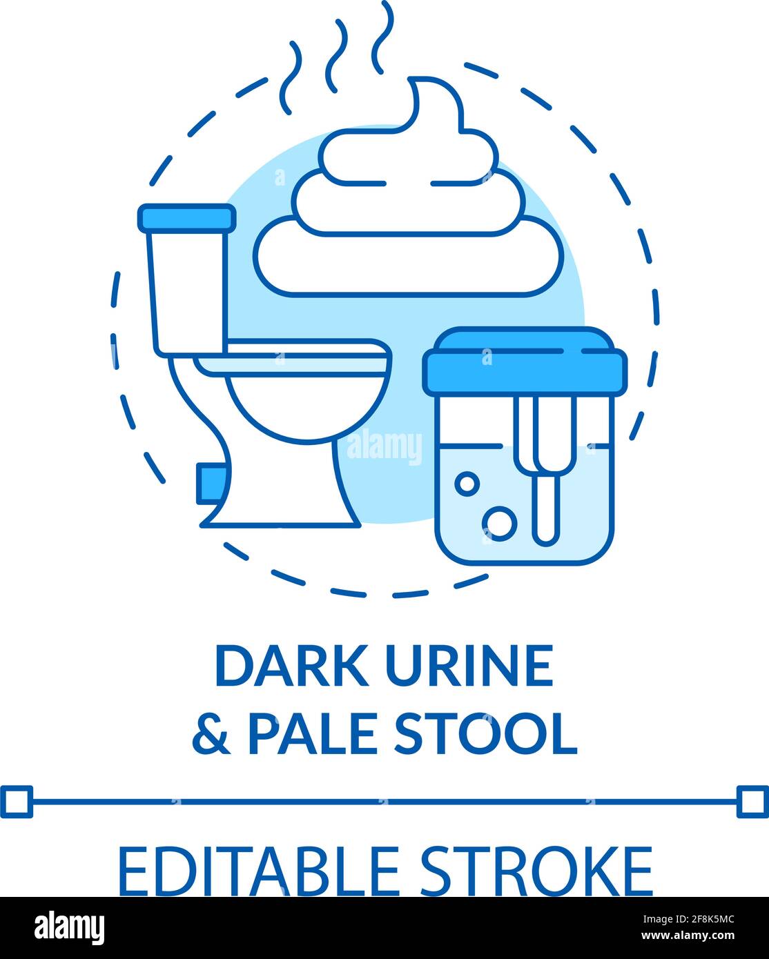 Dark urine and pale stool concept icon Stock Vector Image & Art - Alamy