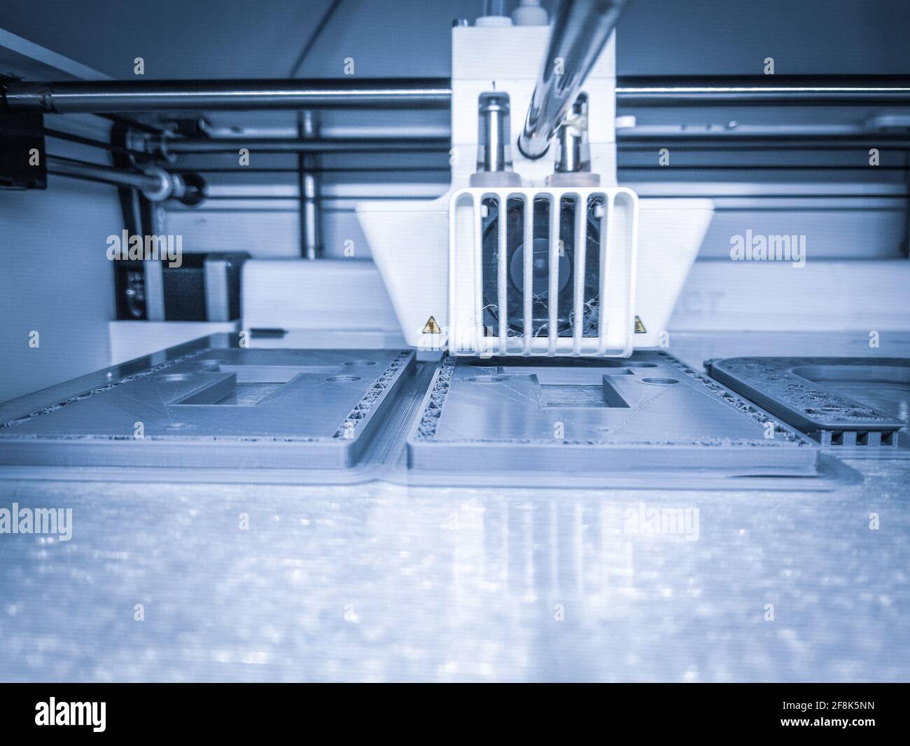 3D printer, printing with plastic wire filament in additive ...