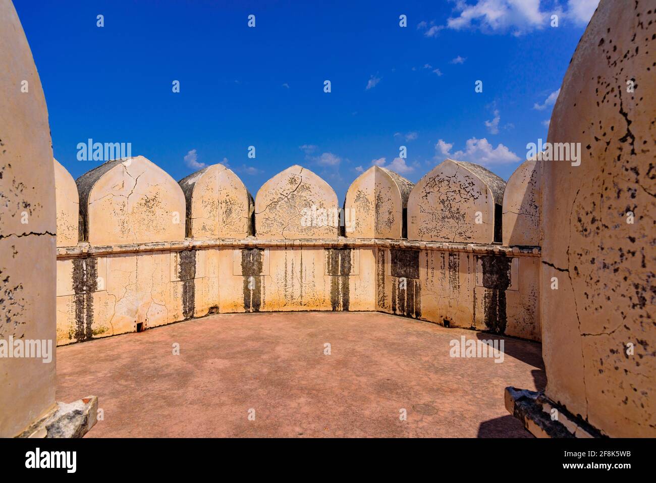 Watchtower type fortification at Kumbhalgarh fort built on Aravalli ...