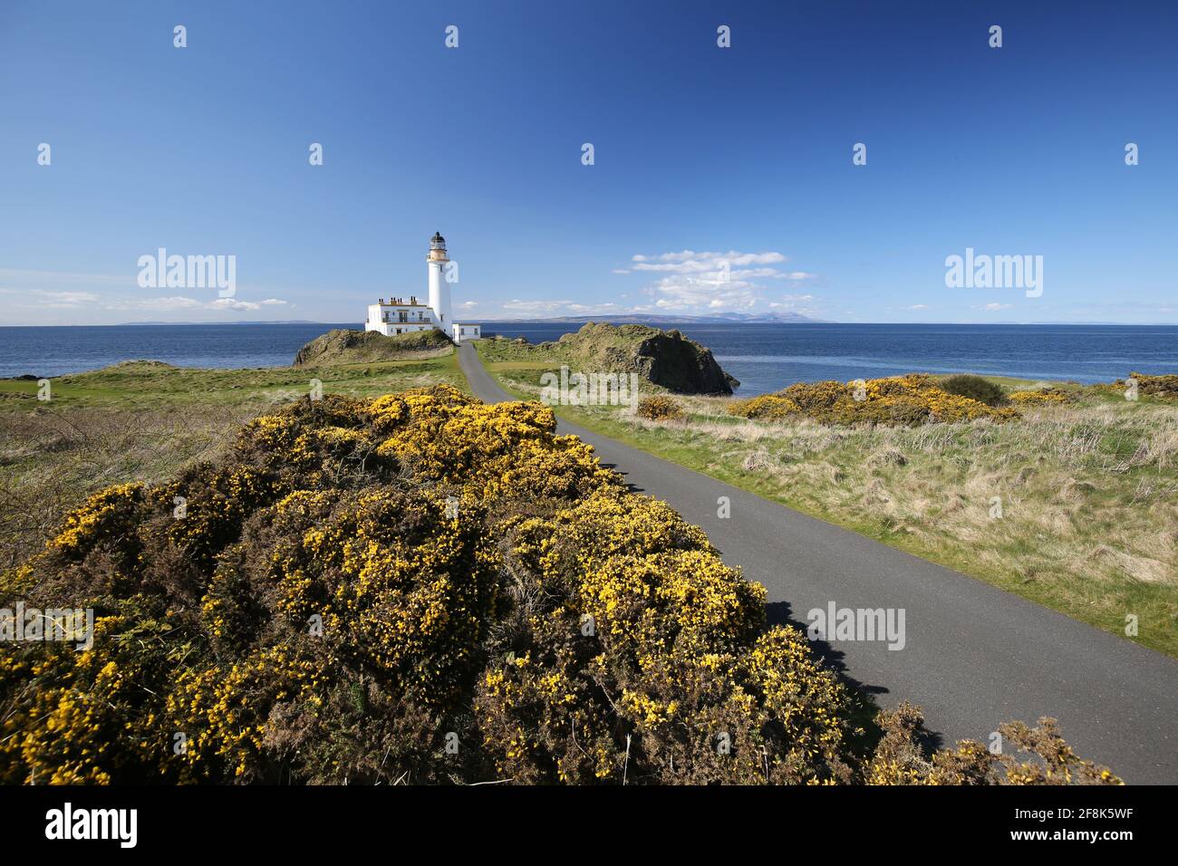 Scotland, Ayrshire Turnberry Lighthouse. 12 Apr 2021.The iconic ...