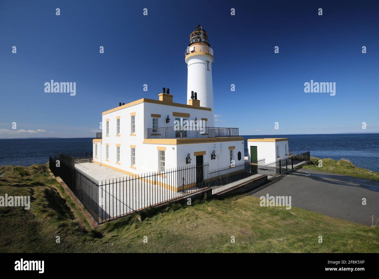 Scotland, Ayrshire Turnberry Lighthouse. 12 Apr 2021.The iconic ...