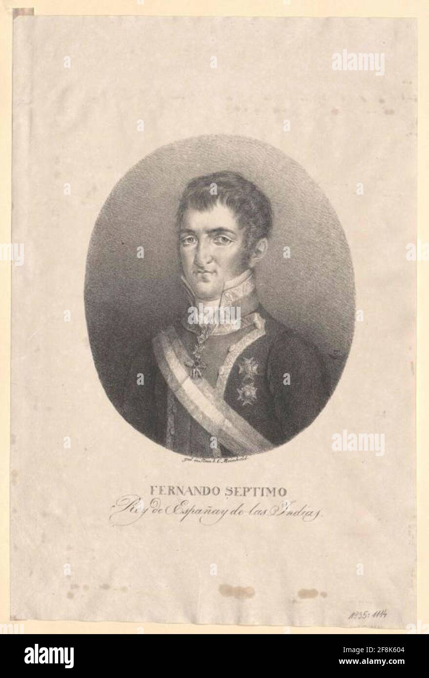 Ferdinand VII., King of Spain Stock Photo - Alamy