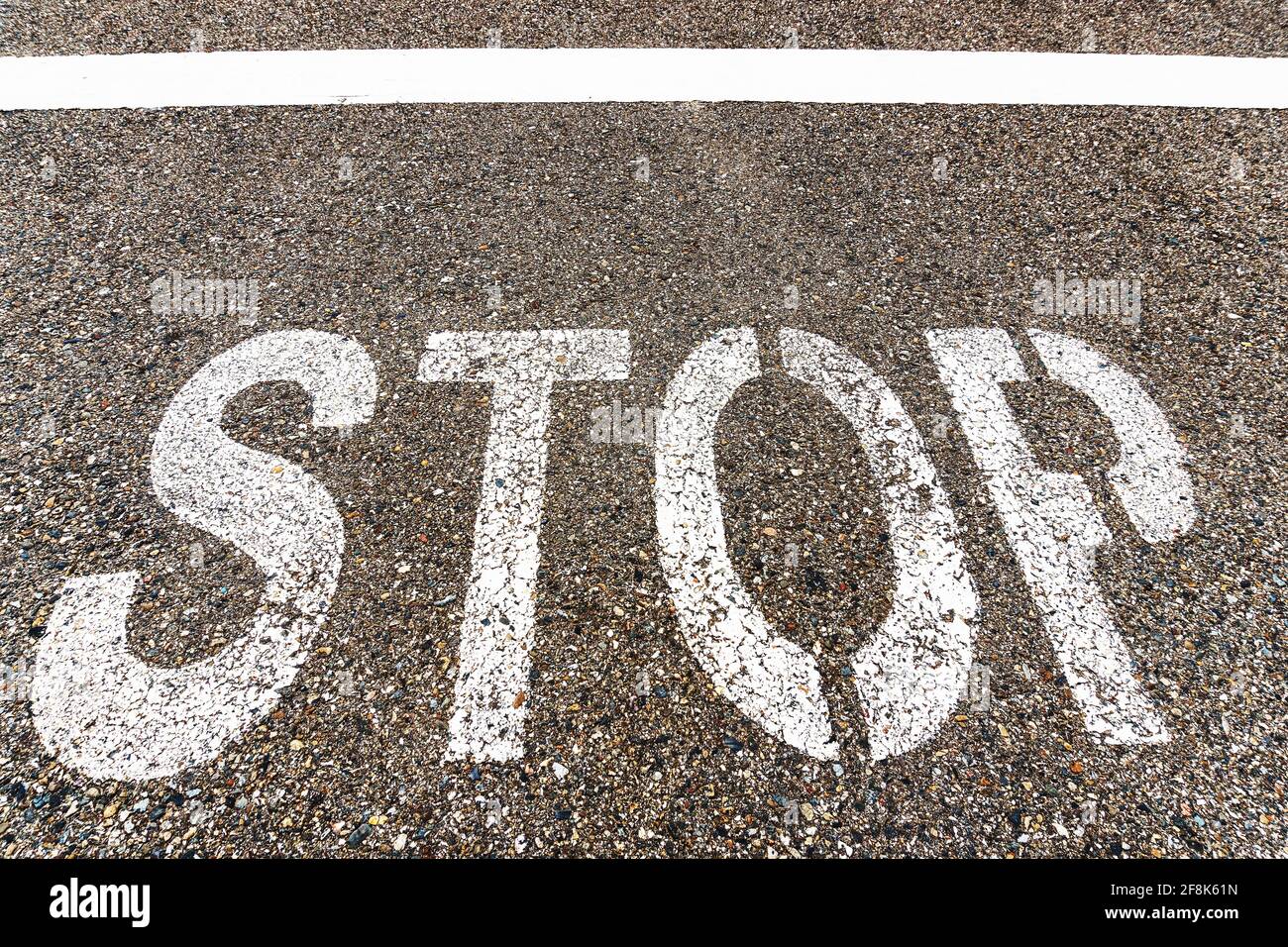 Stop sign white screen road hi-res stock photography and images - Alamy
