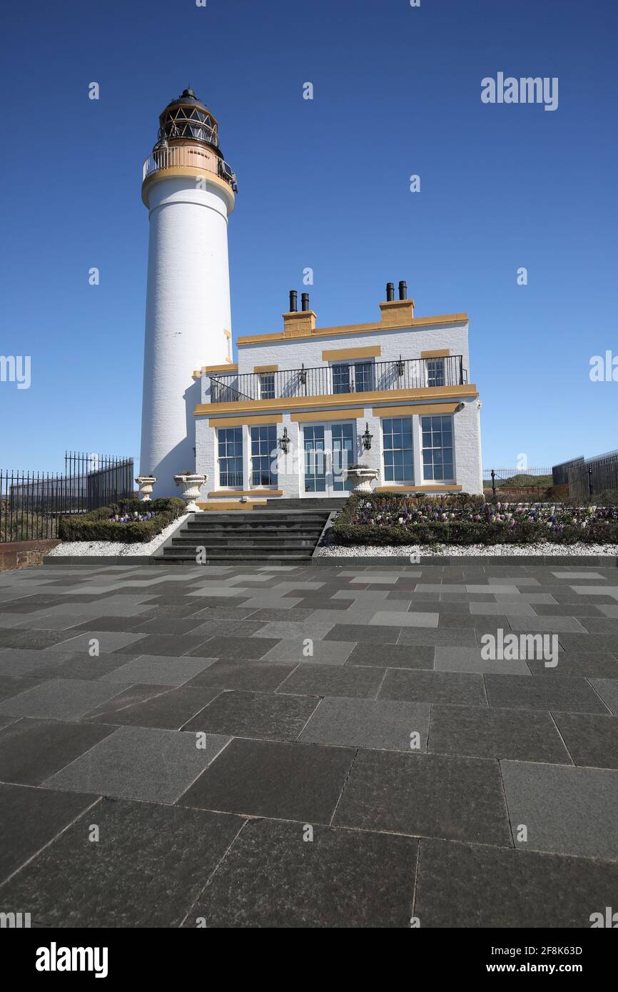 Scotland, Ayrshire Turnberry Lighthouse. 12 Apr 2021.The iconic ...