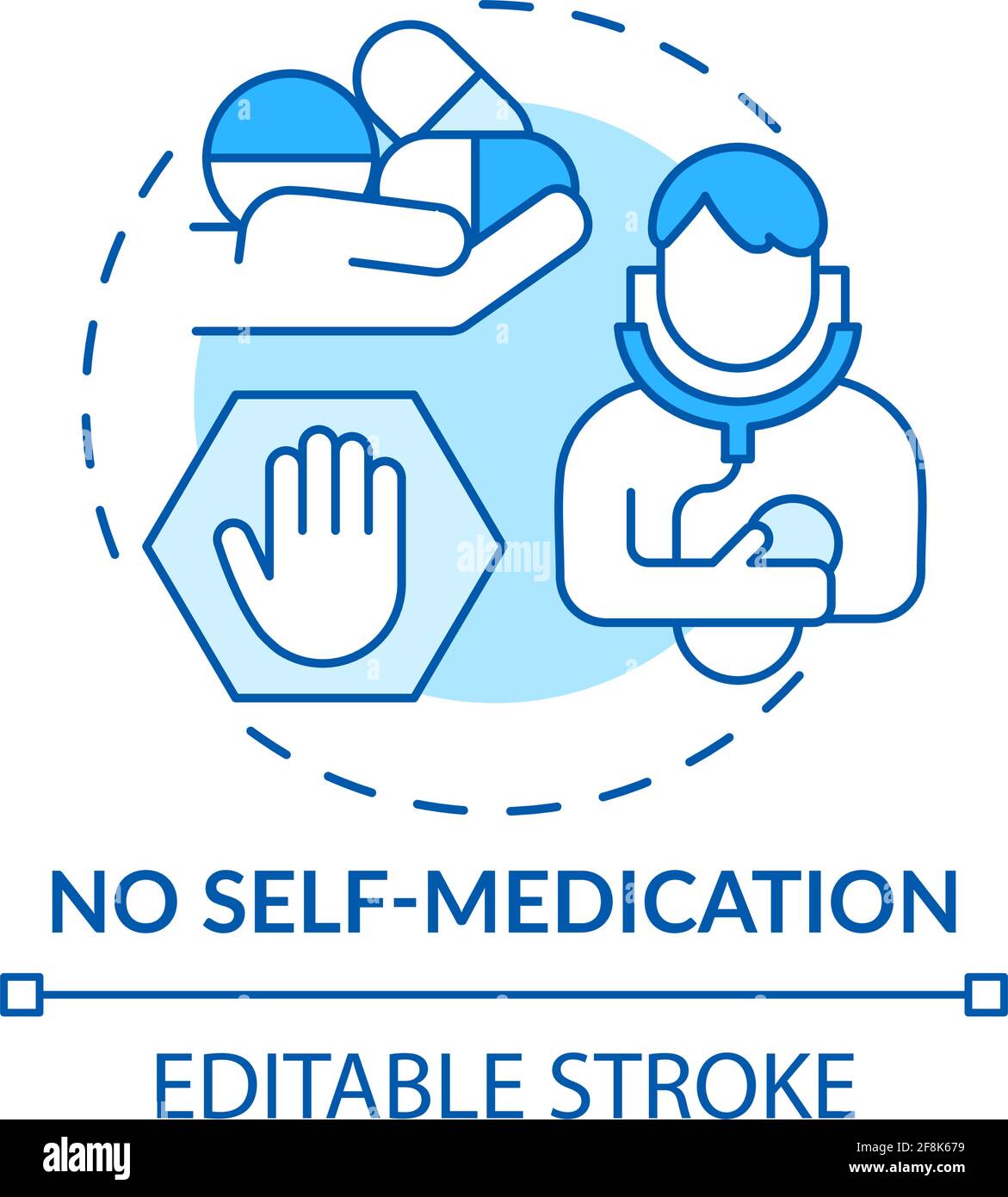 Self medication Stock Vector Images - Alamy