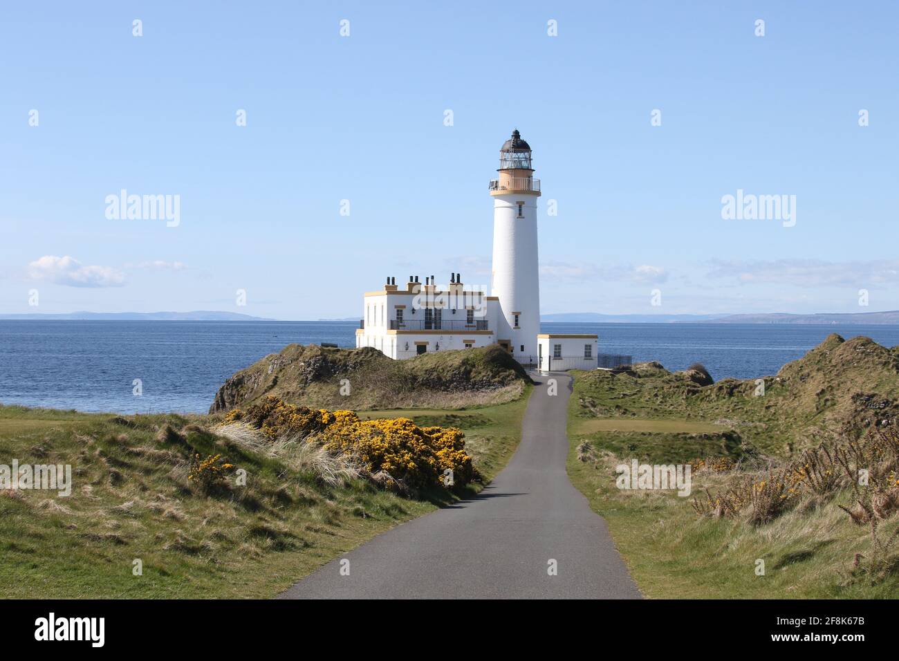 Scotland, Ayrshire Turnberry Lighthouse. 12 Apr 2021.The iconic ...