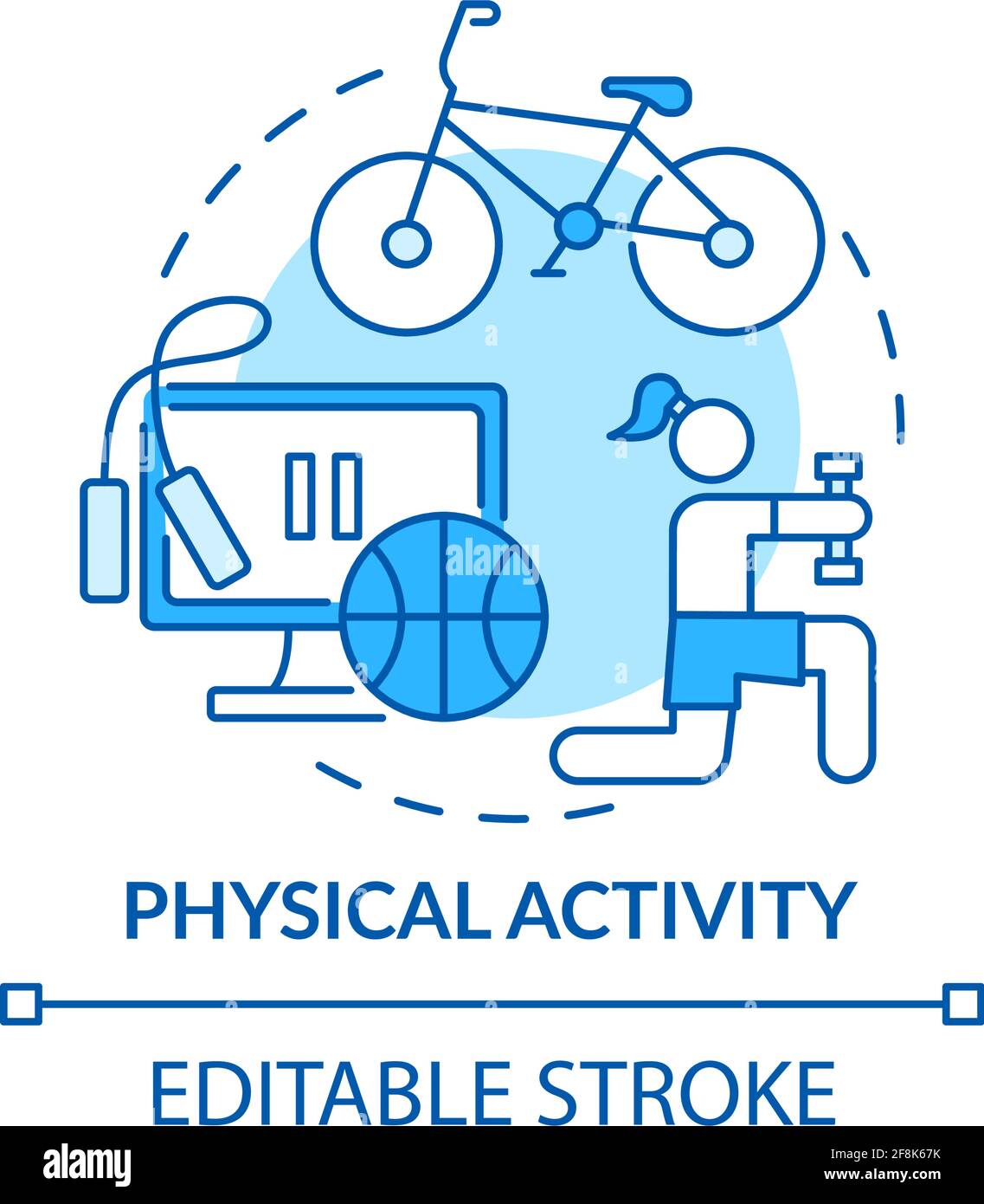 Physical activity concept icon Stock Vector Image & Art - Alamy