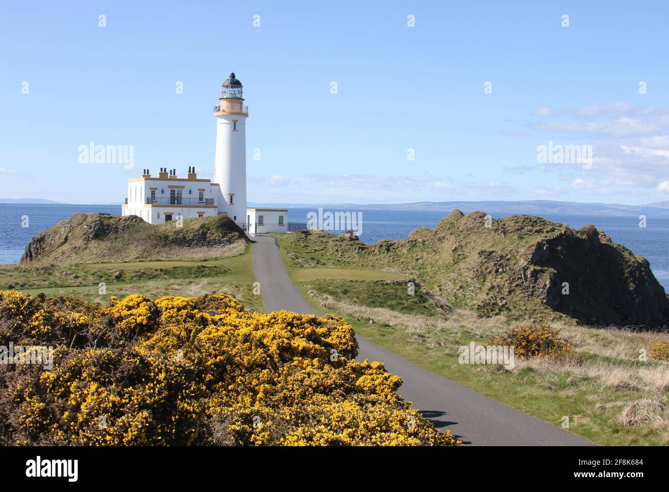 Scotland, Ayrshire Turnberry Lighthouse. 12 Apr 2021.The iconic ...