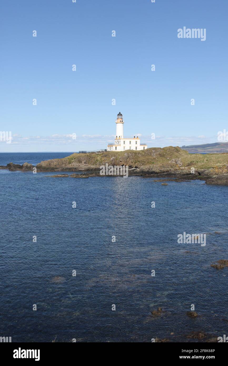 Scotland, Ayrshire Turnberry Lighthouse. 12 Apr 2021.The iconic ...