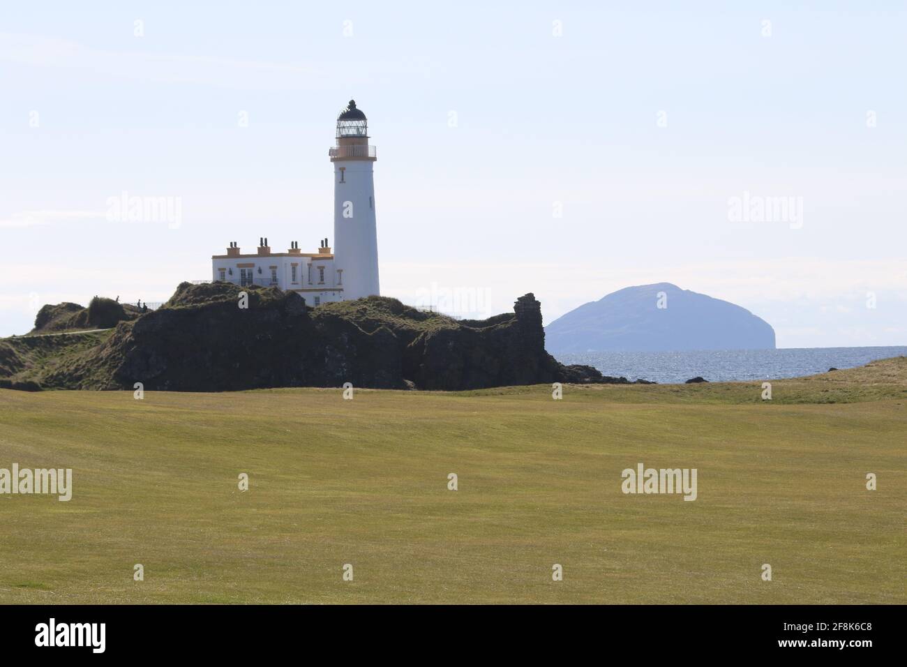 Scotland, Ayrshire Turnberry Lighthouse. 12 Apr 2021.The iconic ...