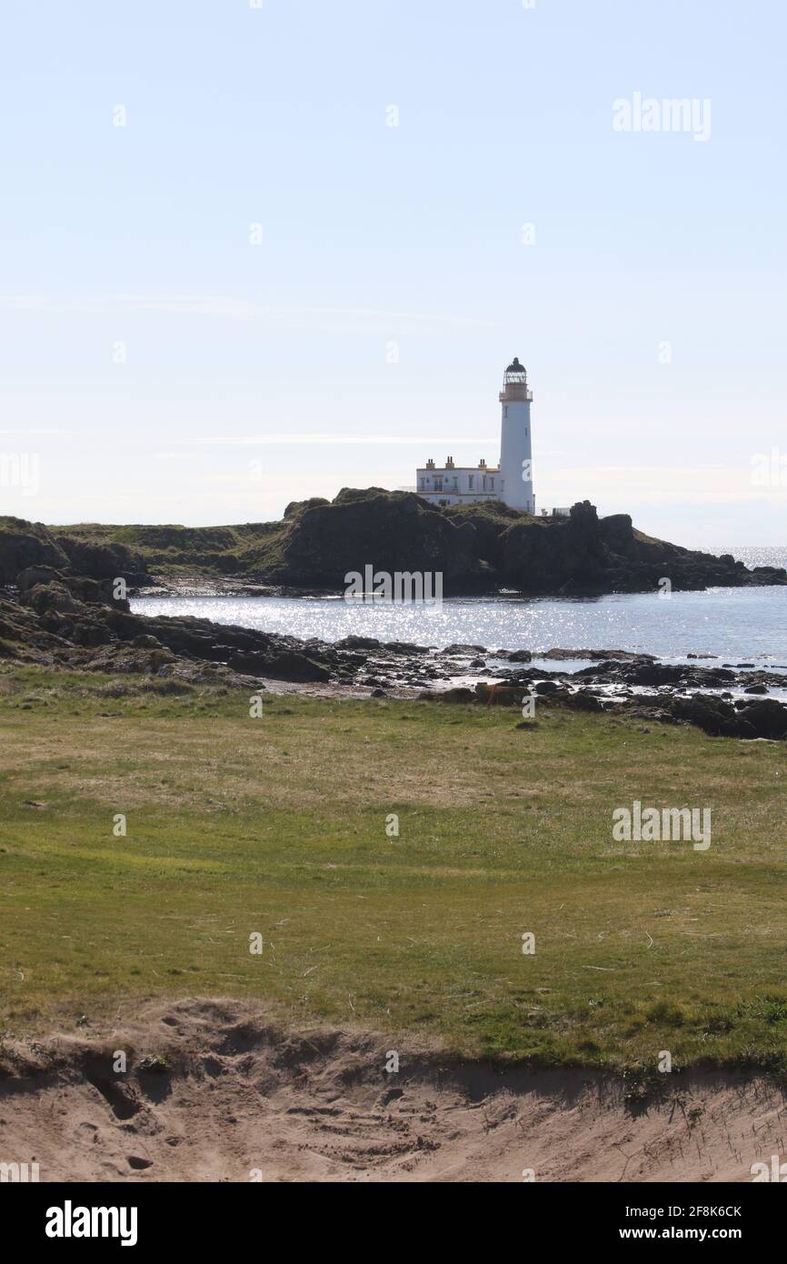 Scotland, Ayrshire Turnberry Lighthouse. 12 Apr 2021.The iconic ...