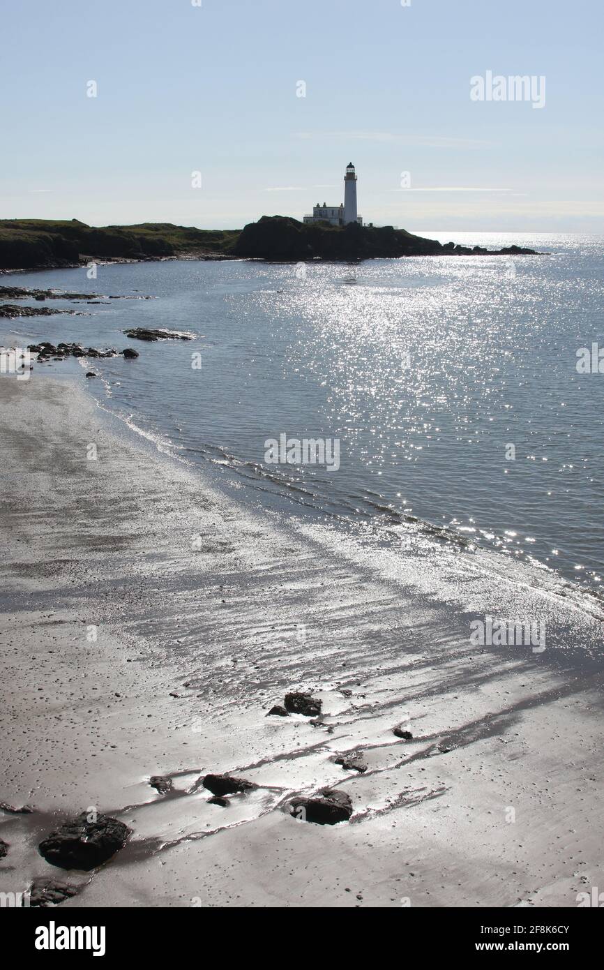 Scotland, Ayrshire Turnberry Lighthouse. 12 Apr 2021.The iconic ...