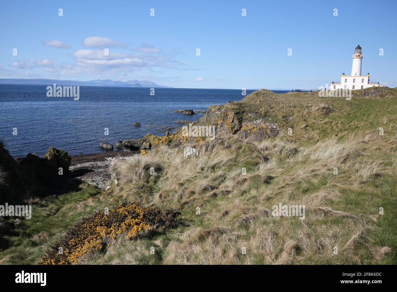 Scotland, Ayrshire Turnberry Lighthouse. 12 Apr 2021.The iconic ...