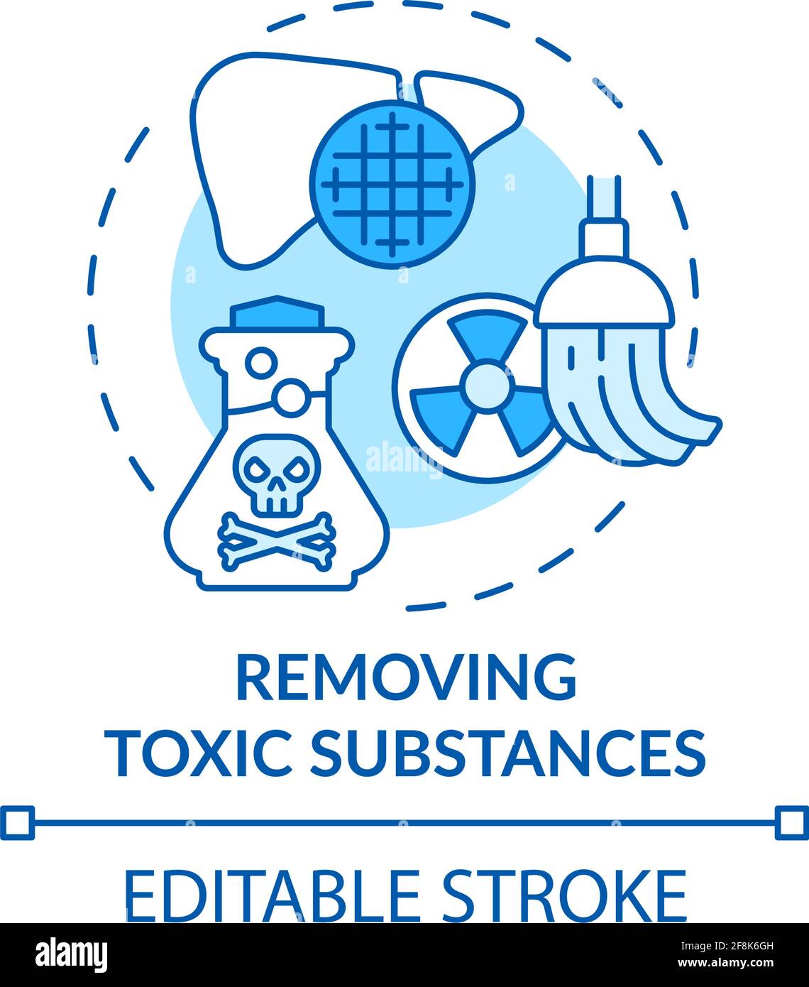 Removing toxic substances concept icon Stock Vector Image & Art - Alamy