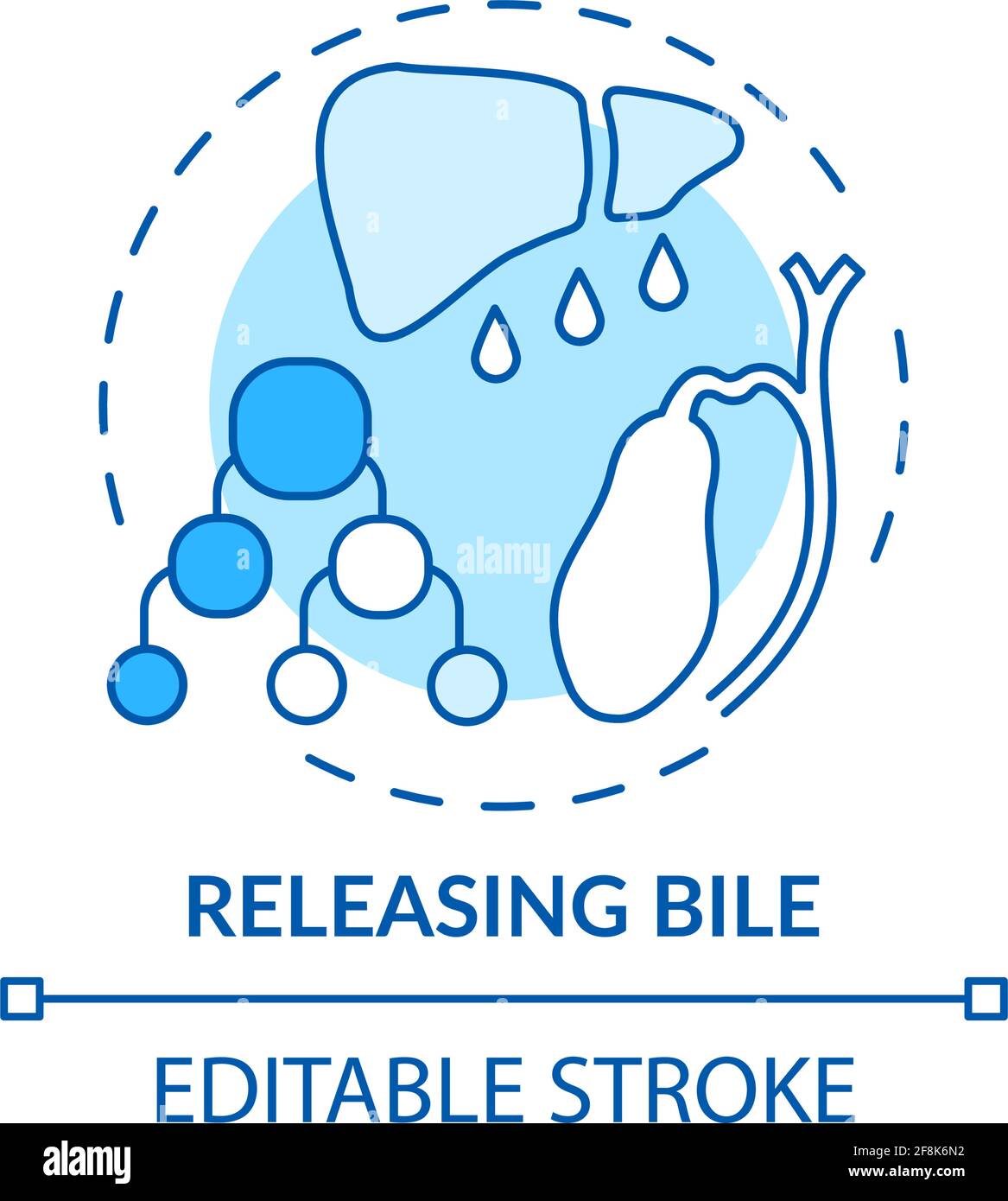 Releasing bile concept icon Stock Vector Image & Art - Alamy