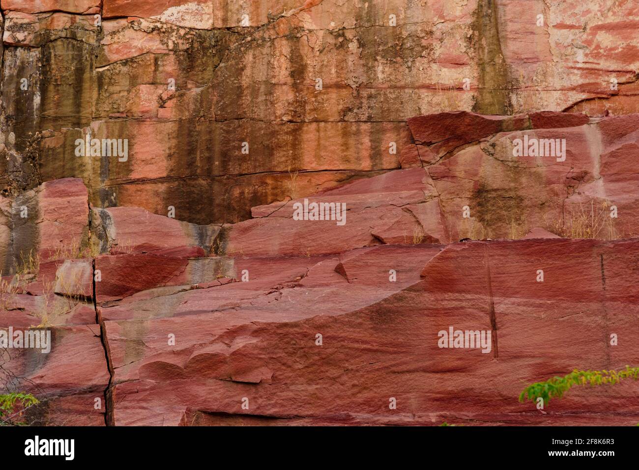 Sandstone forms when layers of sand accumulates by sedimentation are ...