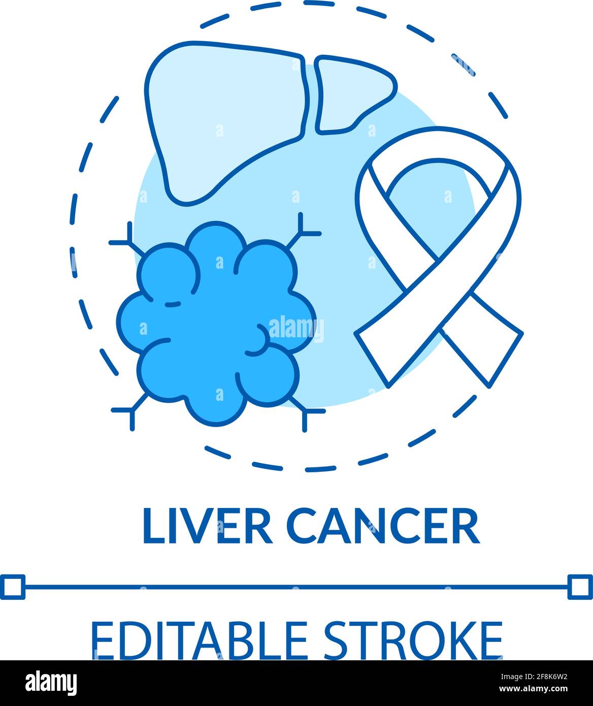 Liver cancer concept icon Stock Vector Image & Art - Alamy