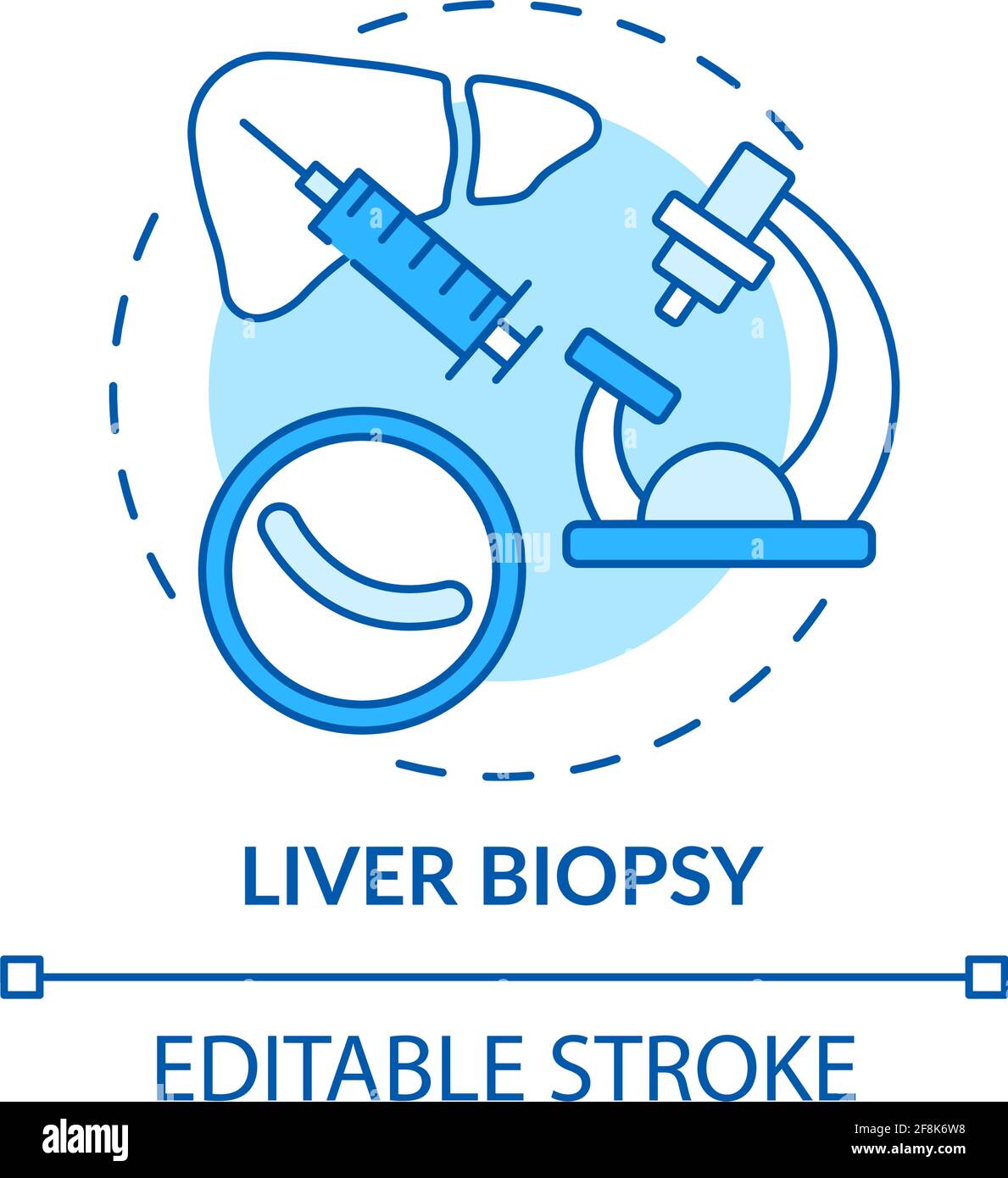 Liver biopsy concept icon Stock Vector Image & Art - Alamy