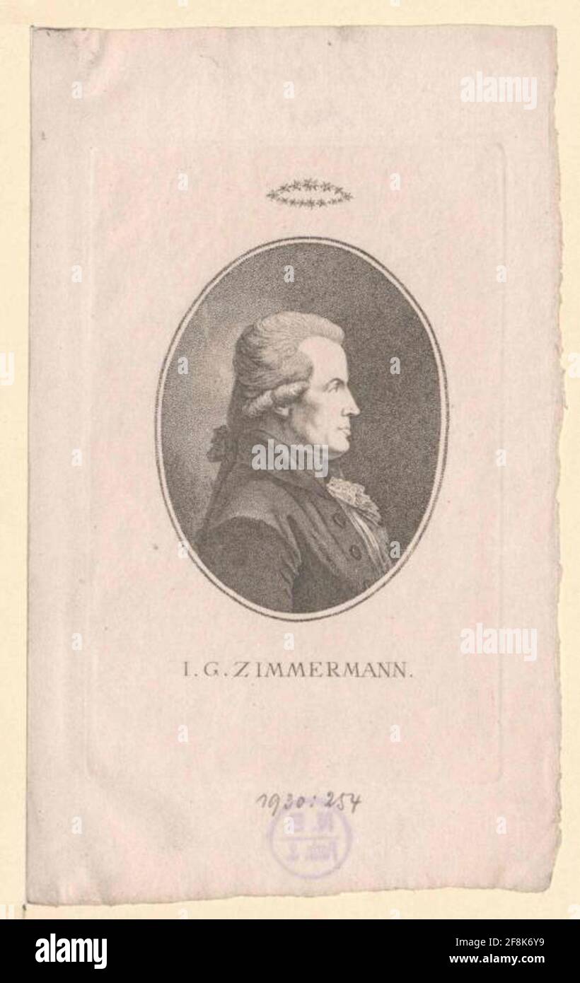 Zimmermann, Johann Georg of 1786/1825 Stock Photo - Alamy