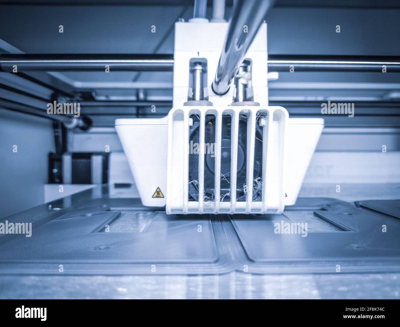 3D printer, printing with plastic wire filament in additive ...