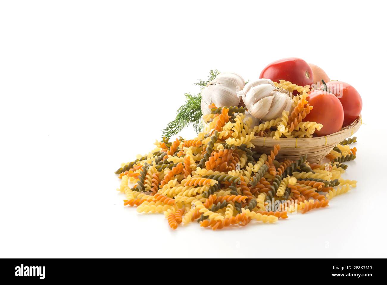 dry pasta spaghetti with ingredient Stock Photo - Alamy