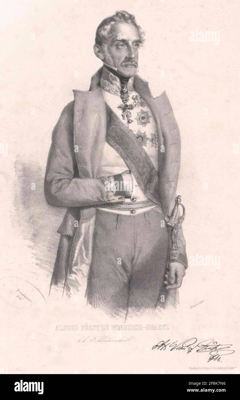 Windisch-Grätz, Alfred Prince Stock Photo - Alamy