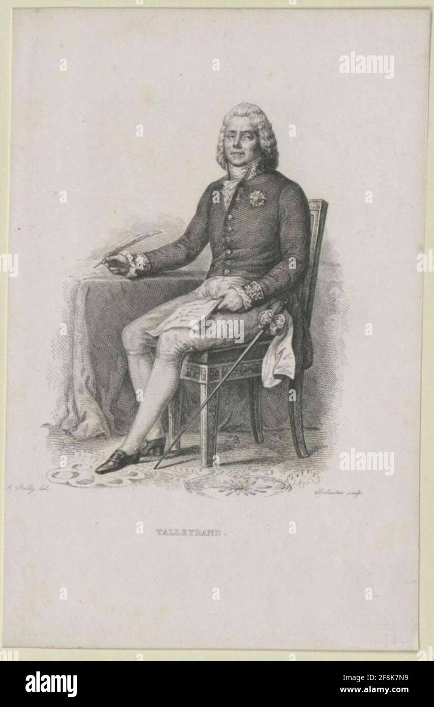 Talleyrand Perigord, Charles Maurice Herzog Print of Louis Jean Désiré ...