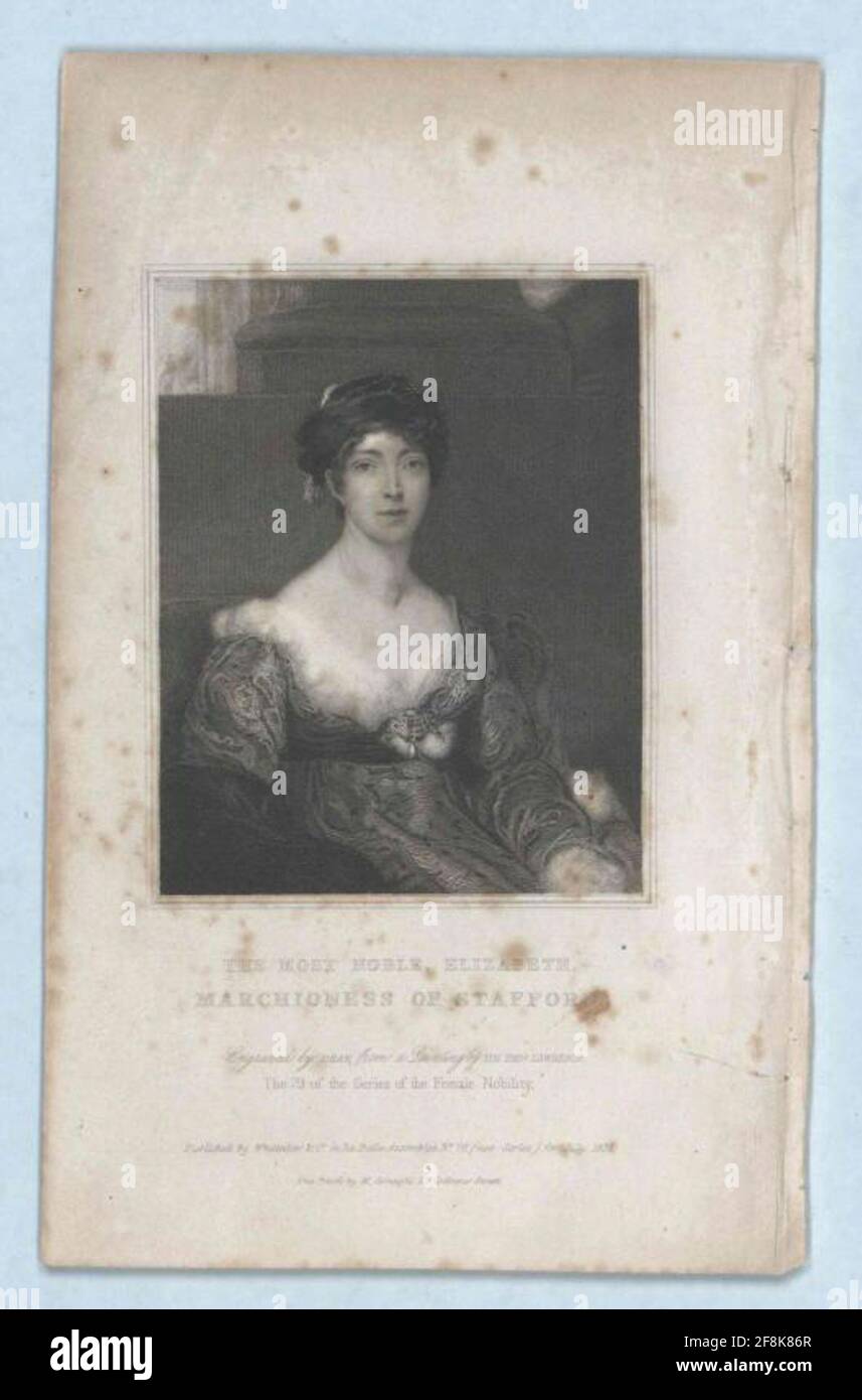Sutherland, 19. Countess of Sutherland, Elizabeth Stock Photo - Alamy