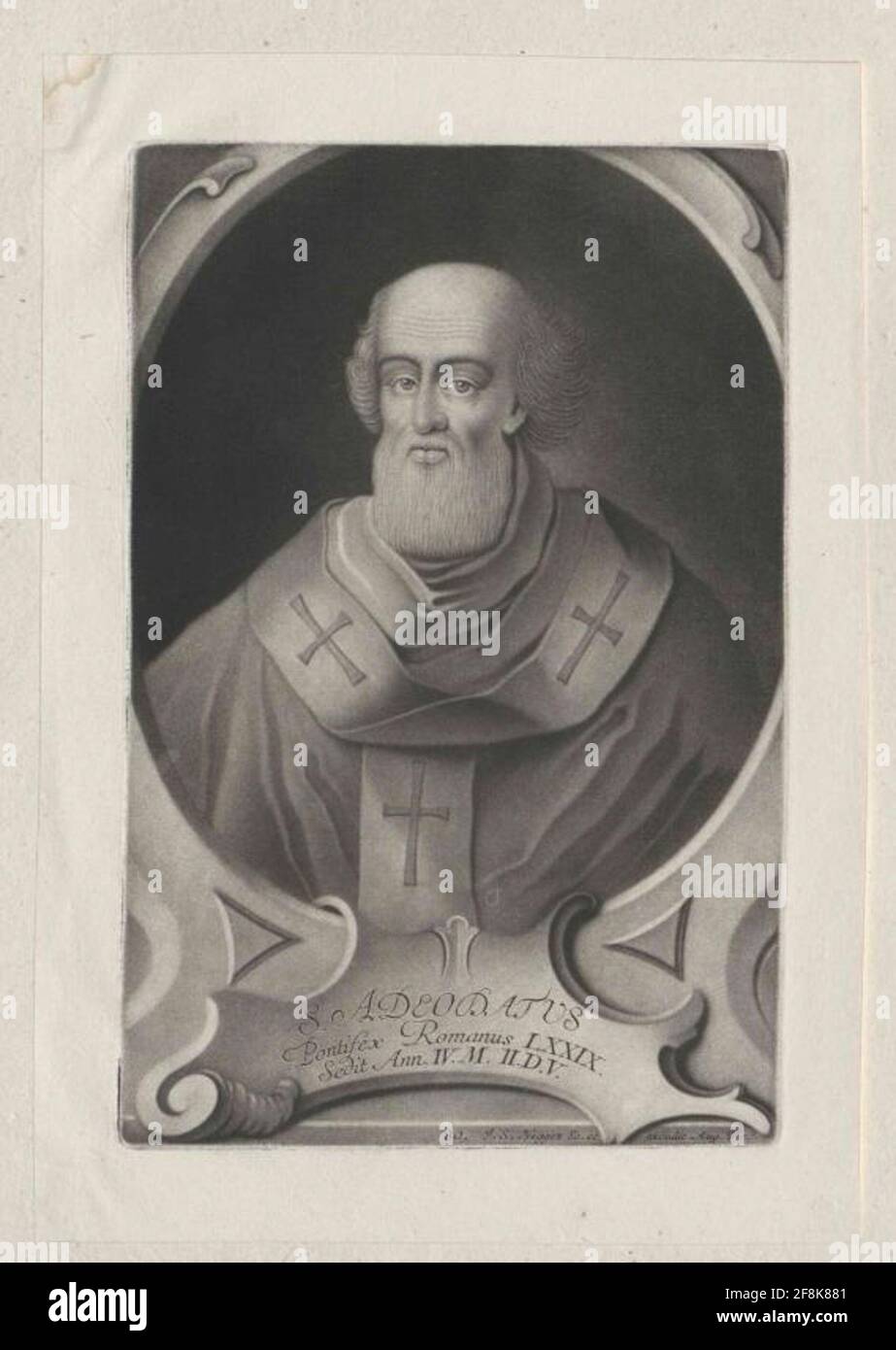 Adrian 2., A pope Stock Photo - Alamy