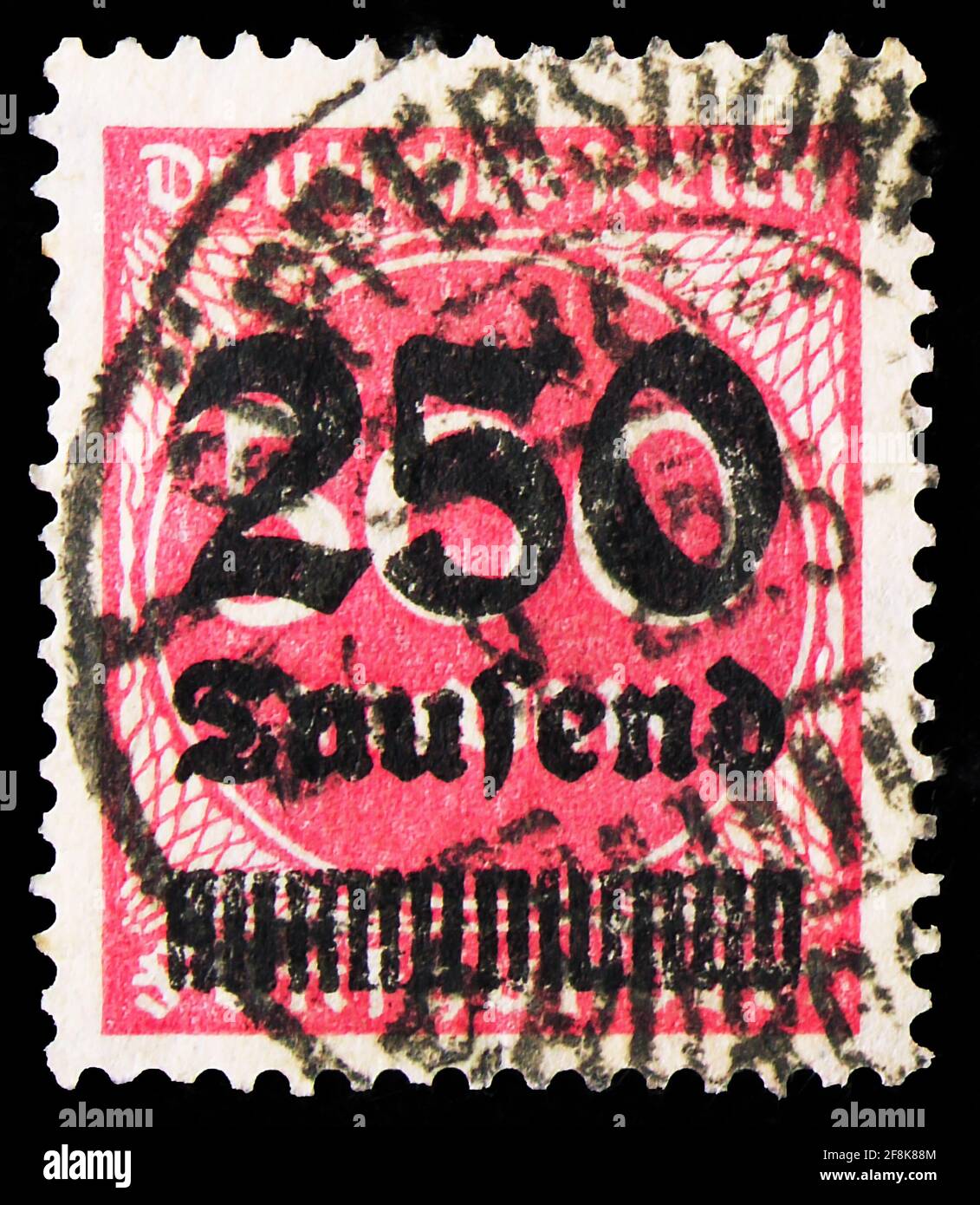 MOSCOW, RUSSIA - OCTOBER 7, 2019: Postage stamp printed in German Realm ...