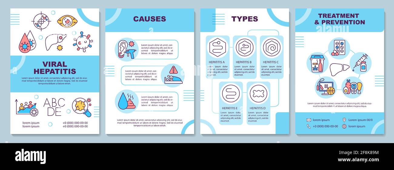 Viral hepatitis brochure template Stock Vector Image & Art - Alamy