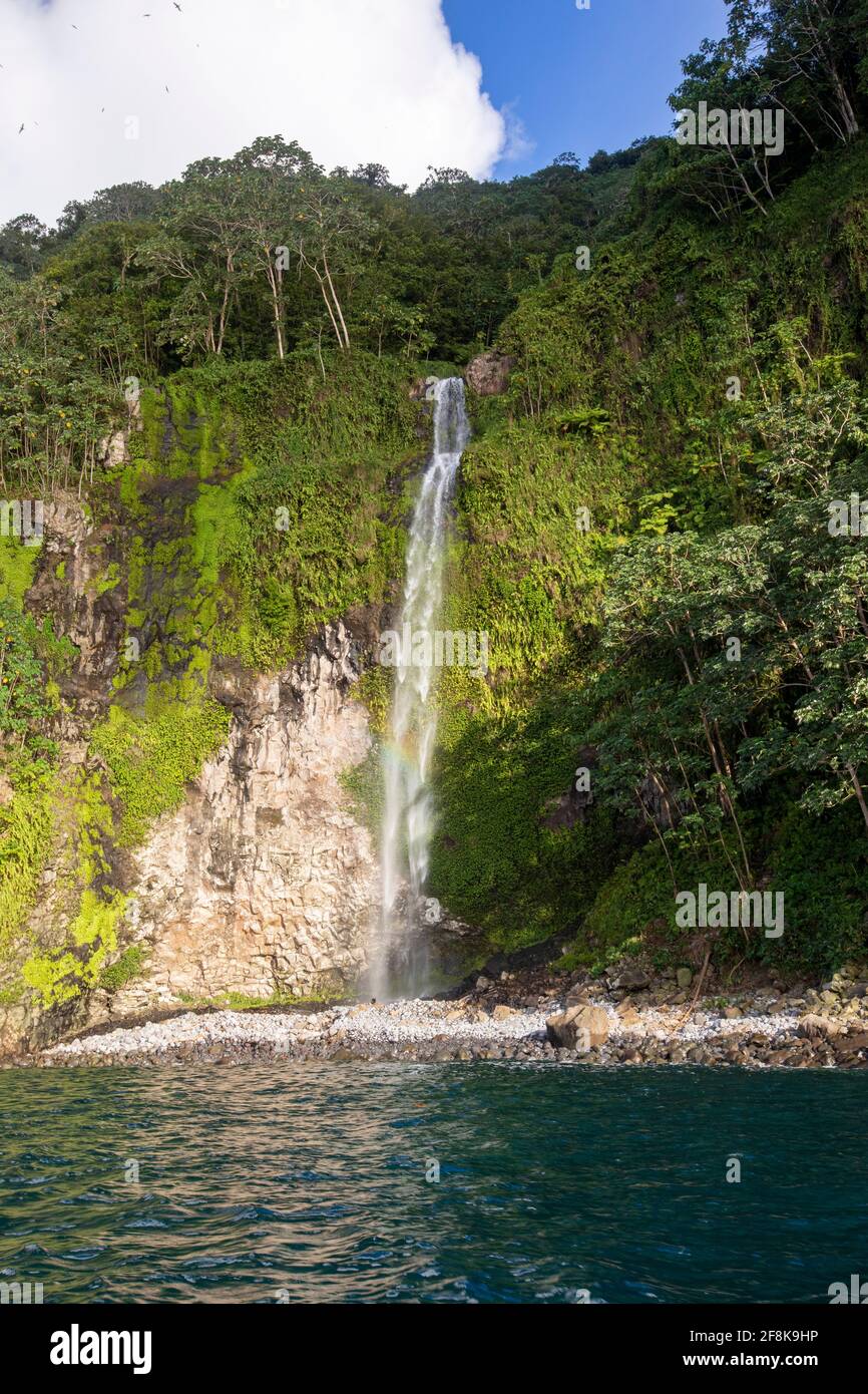 Cocos island costa rica waterfall hi-res stock photography and images ...