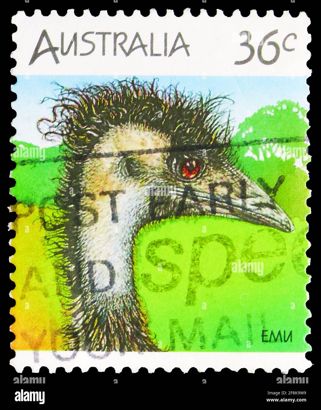 Emu postage stamp hi-res stock photography and images - Alamy