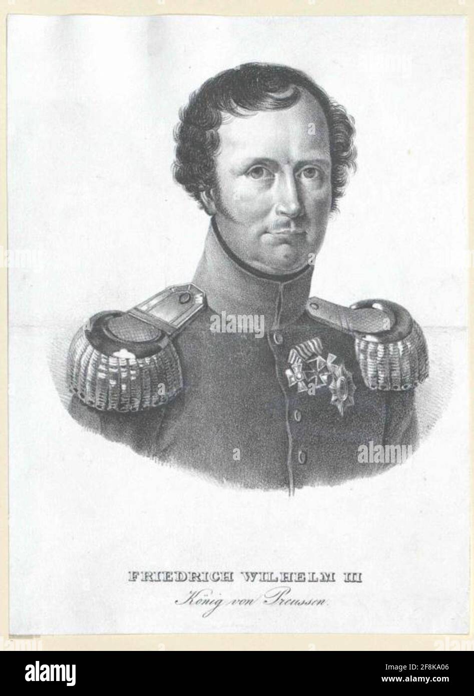 Friedrich Wilhelm III., King of Prussia Lithograph: Brand, Cecilies ...