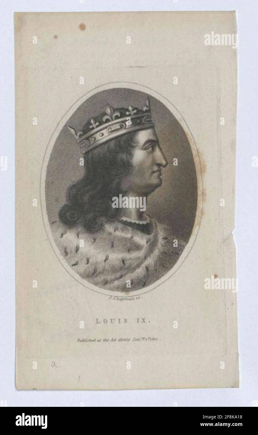 Ludwig Ix., King of France, Saint Stock Photo - Alamy