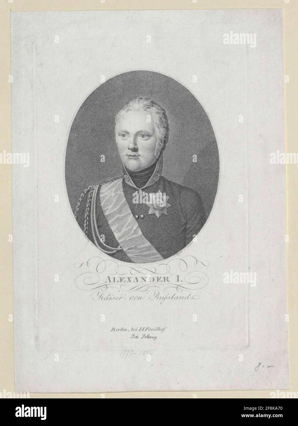 Alexander I, Kaiser of Russia Stock Photo - Alamy