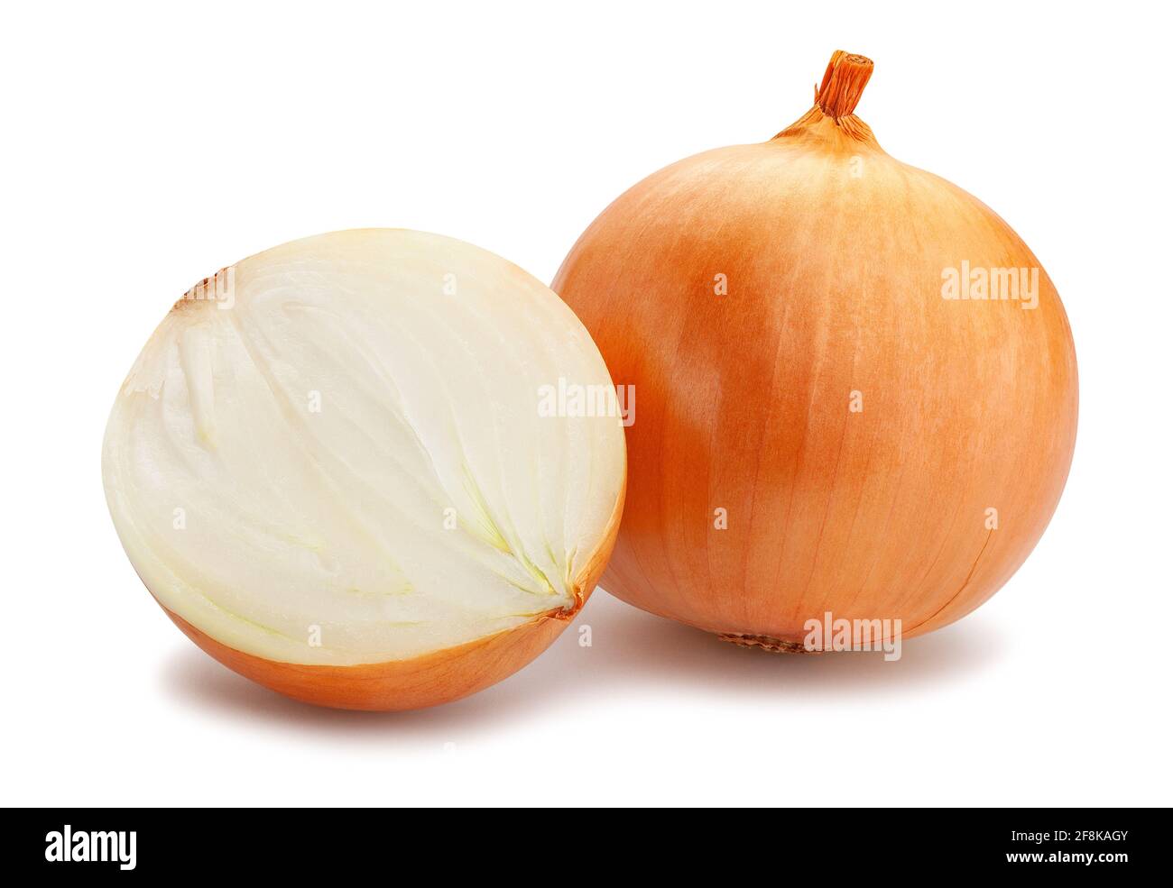 Ripe onions sliced on Cut Out Stock Images & Pictures - Alamy