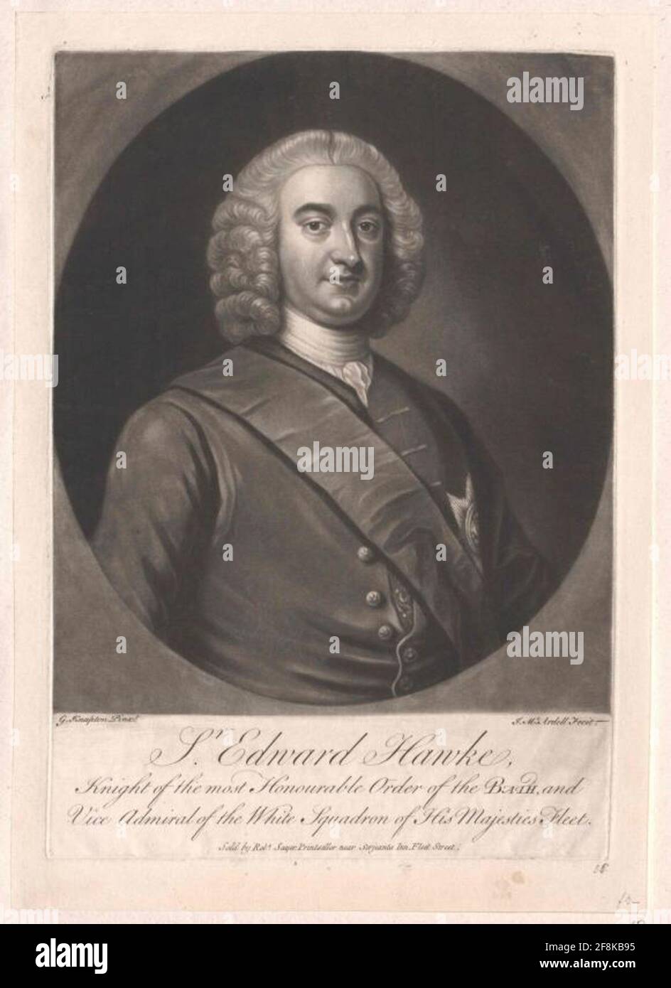 Hawke, 1. Baron Hawke, Edward Stock Photo - Alamy